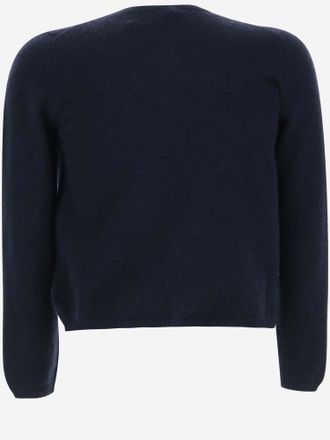 Il Gufo Girls Cashmere Cardigan Navy Sweater