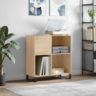 vidaXL Armoire &agrave; disques ch&ecirc;ne sonoma 84,5x38x89 cm bois ding&eacute;nierie Vidaxl