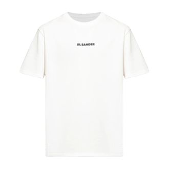 Jil Sander T-Shirt mit aufgedrucktem Logo - - Tops - Herren - Wei&szlig; - M