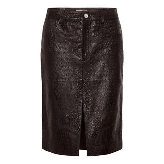 Gestuz Gztori Midi Skirt - Femme - Jupes - Brun - Taille: 40 FR