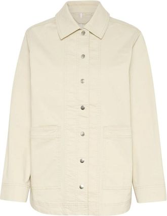 Part Two Femme, Vestes, Beige, Taille: 44 FR Veste French Oak avec Poches Oversize