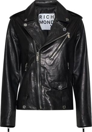John Richmond Femme, Vestes, Noir, Taille: 42 FR Blouson de motard