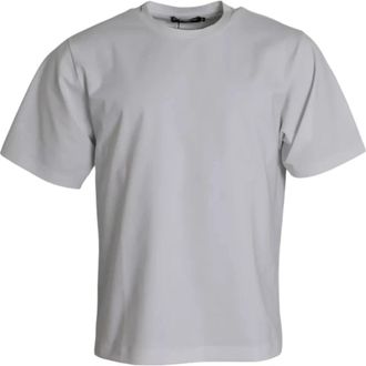 Dolce & Gabbana Wei&szlig;es Baumwoll-T-Shirt mit Rundhalsausschnitt und kurzen &Auml;rmeln - - Tops - Herren - Wei&szlig; - M