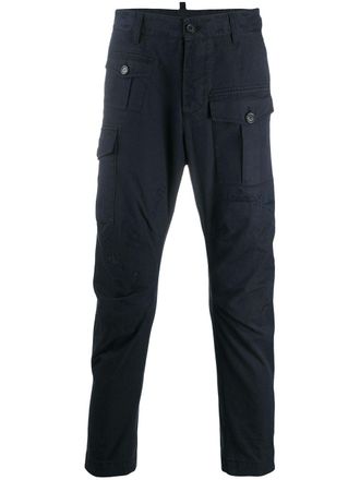 Dsquared2 pantalon slim &agrave; poches cargo - Noir