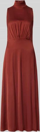 Drykorn Maxikleid mit Stehkragen und Drapierungen Modell AMABEL