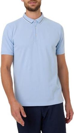 Pierre Cardin KN Polo à manches longues pour homme | Polo pour homme | Coupe moderne, Ice Water 2112 6033, M