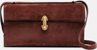 Savette Schultertasche Symmetry 26 aus Veloursleder