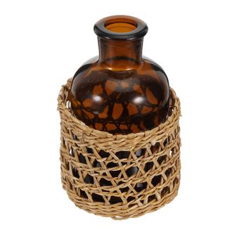 TOPBATHY VICASKY Leere Glas Diffusorflasche Aromatherapie Zylinderform Wiederbef&uuml;llbar Transparenter Aromatherapiebeh&auml;lter f&uuml;r &Auml;therische &Ouml;le Vielseitig f&uuml;r Zu