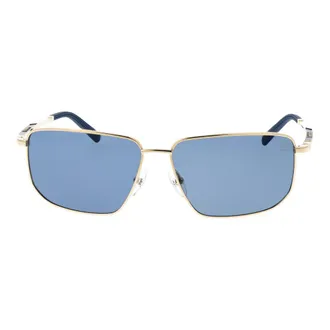 Timberland TI-1063350 Gold Metal Rectangle Sunglasses - Gold
