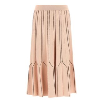 Elisabetta Franchi Origami Strickrock - - Skirts - Damen - Rosa - S