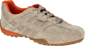 Geox U Snake Original A Suede+NBK Herren Leder Sneaker U55MNA 022EK C5004 Sand, Schuhgr&ouml;&szlig;e:45 EU