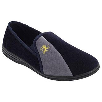 Zedzzz Chaussons pour homme - Multicolore - Navy/Grey, 42.5
