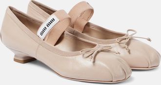 Miu Miu Ballerines Mj en cuir