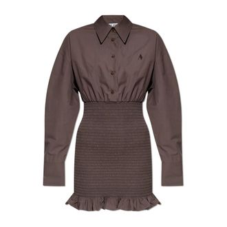 The Attico Korsettkleid mit Raffung - - Dresses - Damen - Braun - XS