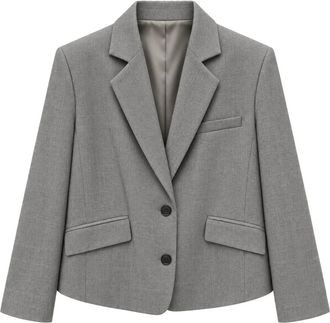 Meimeij Blazer Court - Femme - Vestes - Gris - Taille: 36 FR