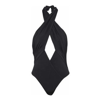 Balmain Einfarbiger Badeanzug - - Swimwear - Damen - Schwarzk - 2XS