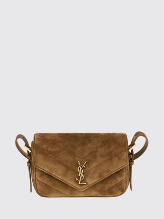 Saint Laurent LouLou Mini-Tasche aus gestepptem Veloursleder