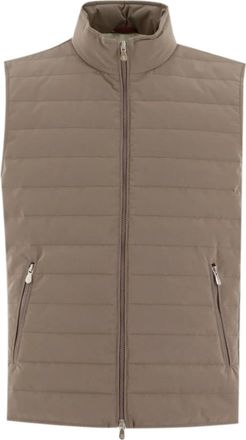 Brunello Cucinelli Homme, Vestes, Brun, Taille: L Gilet