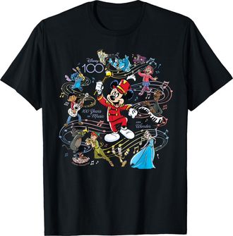 Disney 100 Years of Music and Wonder Mickey Full Color D100 T-Shirt
