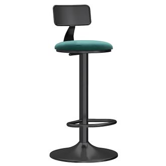 Generic Barhocker in Tresenh&ouml;he, h&ouml;henverstellbare Barst&uuml;hle mit R&uuml;cken- und Fu&szlig;st&uuml;tze f&uuml;r Kosmetikstudio, B&uuml;ro, Zuhause, K&uuml;che, drehbarer hoher Hocker, Esszi