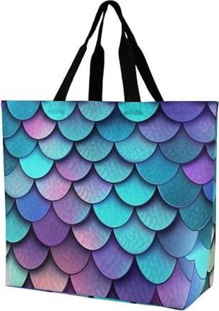 Generic &Eacute;cailles De Poisson Color&eacute;es Sac A Main Femme L&eacute;ger Sacs De Courses Grand Sac A Main Femmes Pour Universit&eacute; Plage Gym