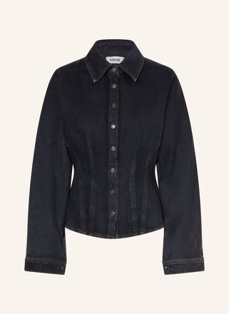 A Gold E Agolde Jeansbluse Devon blau