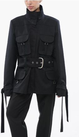 Off-white Cotton Utility Jacket BELT FIELD size 42