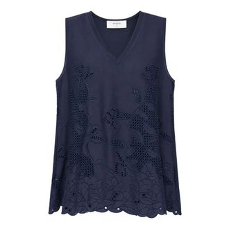 Beatrice .B &Auml;rmelloses Oberteil - - Tops - Damen - Blau - S