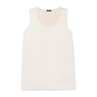 Fiorella Rubino Top aus dehnbarem Viskose-Satin - - Tops - Damen - Beige - XS