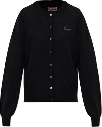 Kenzo Femme, Pulls, Noir, Taille: 36 FR Cardigan Signature