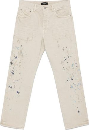 Purple Paint-splatter Jeans