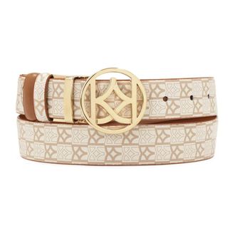 Kazar Beige und brauner doppelseitiger G&uuml;rtel mit Monogrammen - - Accessories - Damen - Beige - 100 CM
