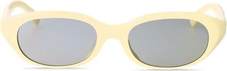 Burberry Sunglasses Sonnenbrille mit ovalem Gestell - Gelb