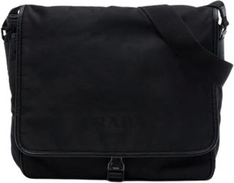 Prada Sac bandouli&egrave;re vintage Pre-owned en nylon - Femme - Pre-owned - Noir - Taille: ONE Size