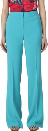 Pinko Pinko, Femme, Pantalons, Vert, Taille: 36 FR Wide Leg Pantalons High Waist