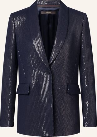 Windsor Windsor. Blazer Mit Pailletten blau
