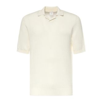 Eleventy Gestricktes Baumwollpolo - - Knitwear - Herren - Beige - M