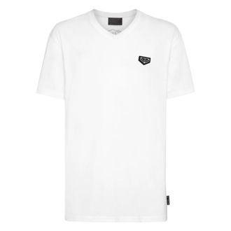 Philipp Plein T-Shirt Rundhalsausschnitt - - Tops - Herren - Wei&szlig; - 3XL