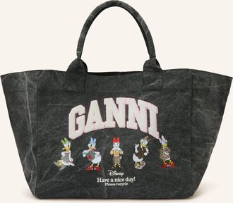 Ganni Shopper Xxl schwarz