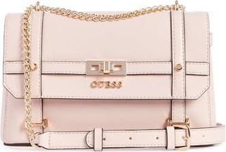 Guess Emilee Convertible Crossbody Flap, Sac à bandoulière, Rabat Femme, Rose Clair, Taille Unique