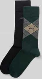 HUGO BOSS Socken aus Baumwoll-Mix im 2er-Pack Modell ARGYLE
