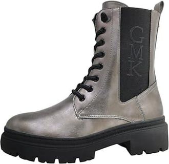 Marco Tozzi by Guido Maria Kretschmer 2-85207-43 Bottines à Lacets pour Femme Botte Tendance, Ardoise, 39 EU