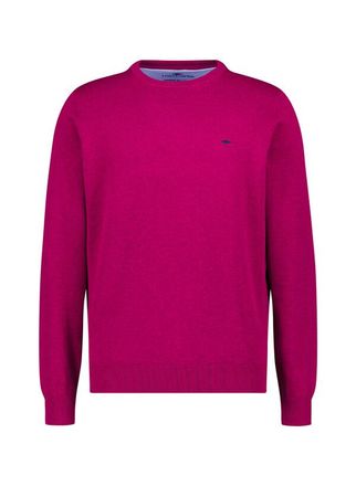 Fynch-Hatton Fynch-Hatton Herren Pullover rosa Baumwolle unifarben