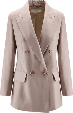 Max Mara Femme, Vestes, Beige, Taille: 36 FR Giacca Mxsfeltro