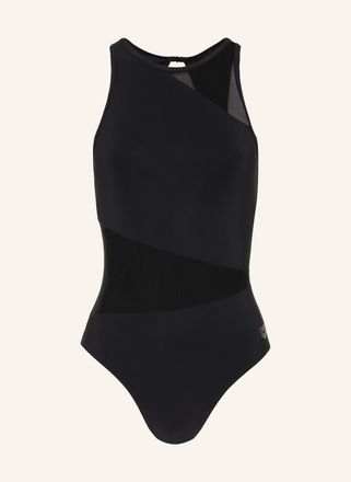 Arena Badeanzug Mesh Angle schwarz