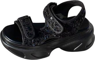 Generic Commerce ext&eacute;rieur grande taille talons hauts pantoufles cool printemps et &eacute;t&eacute; nouveaux styles &eacute;pais sur pantoufles pour femmes sandales anneau dortei