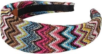 Missoni Femme, Accessoires, Multicolore, Taille: ONE Size Zig Zag Lurex Headband