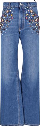 Stella McCartney Gerade Jeans Mit Applikationen