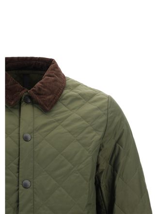 Barbour Mens Quilt Jacket Heritage Olive Nylon Padded & Down