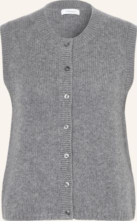 Darling Harbour Darling Harbour Strickweste Aus Cashmere grau